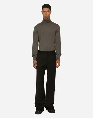 Dolce & Gabbana Extra-fine Cashmere Turtleneck Sweater - Grey
