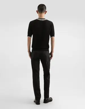 Dolce & Gabbana Cotton Crewneck Pullover Sweaters And Cardigans - Black
