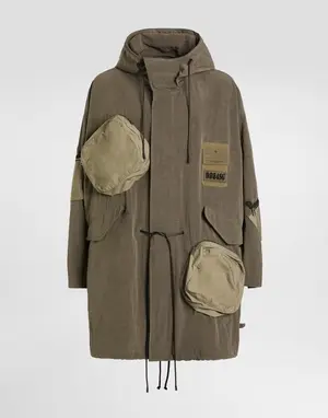 Dolce & Gabbana Hooded Parka Coats And Jackets - Green