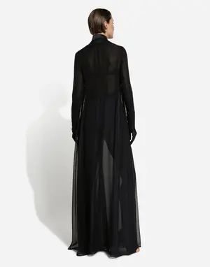 Dolce & Gabbana Silk Chiffon Wide-leg Pants Pants And Shorts Silk