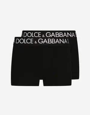 Dolce & Gabbana Regular Boxer 2-pack Underwear And Loungewear Cotton - Black
