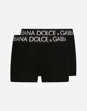 Dolce & Gabbana Regular Boxer 2-pack Underwear And Loungewear Cotton - Black