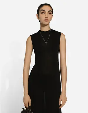 Dolce & Gabbana Light Viscose Jersey Calf-length Dress