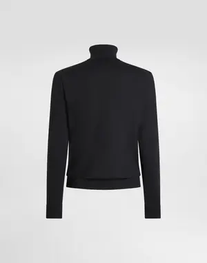 Dolce & Gabbana Wool Turtle-neck Sweater With Branded Tag Sweaters And Cardigans Wool