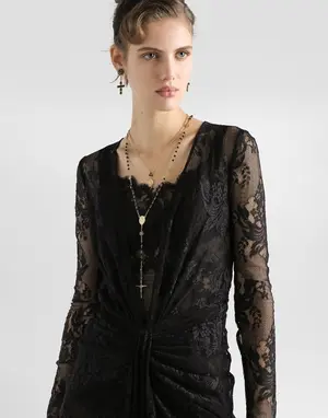Dolce & Gabbana Floral Lace Dress