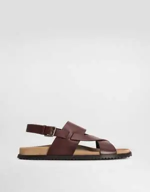 Dolce & Gabbana Dg Casual Calfskin Sandals Sandals And Slides - Bordeaux