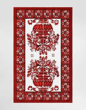 Dolce & Gabbana Majolica-print Terry Beach Towel Beachwear - Multicolor
