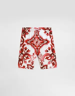 Dolce & Gabbana Majolica-print Medium Boxer Shorts Beachwear - Multicolor