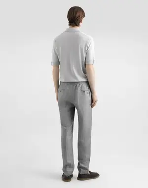 Dolce & Gabbana Satin Silk Polo Shirt Sweaters And Cardigans Gray