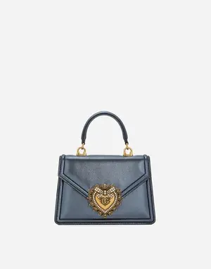 Dolce & Gabbana Small Devotion Top-handle Bag - Handbags Leather Onesize Blue