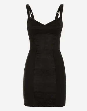 Dolce & Gabbana Corset-style Slip Dress Dresses Satin - Black