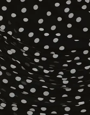 Dolce & Gabbana Polka-dot Tulle Wrap-front Top