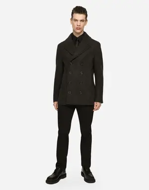 Dolce & Gabbana Double-breasted Wool Pea Coat