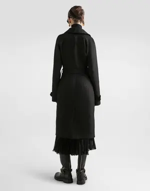 Dolce & Gabbana Tweed Trench Coat Coats And Jackets