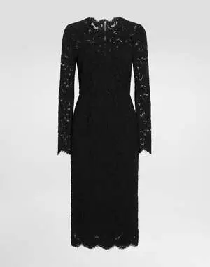 Dolce & Gabbana Long Brocade Corsetry Dress - Black