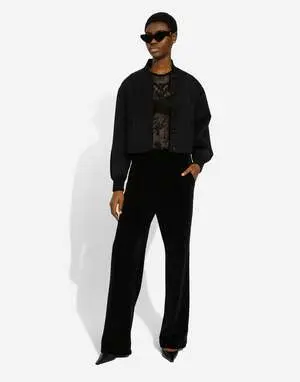 Dolce & Gabbana Cotton Chenille Jogging Pants With Dg Logo