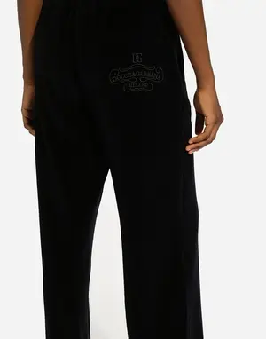 Dolce & Gabbana Cotton Chenille Jogging Pants With Dg Logo