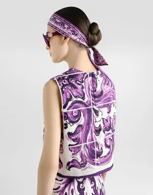 Dolce & Gabbana Mat Top With Majolica Print - Multicolor