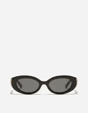 Dolce & Gabbana Devotion Sunglasses New Arrivals Acetate - Black