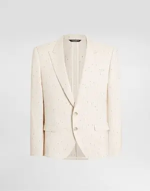 Dolce & Gabbana Single-breasted Pinstripe Finish Jacket Suits And Blazers