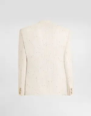 Dolce & Gabbana Single-breasted Pinstripe Finish Jacket Suits And Blazers