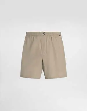 Dolce & Gabbana Cotton Poplin Boxer Shorts Underwear And Loungewear - Beige