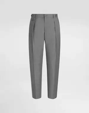 Dolce & Gabbana Glen Plaid Virgin Wool Trousers Pants And Shorts - Multicolor