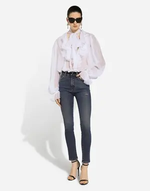 Dolce & Gabbana Skinny Cotton Denim Jeans