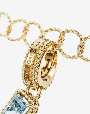 Dolce & Gabbana 18kt Yellow Gemstone Charm - Gold