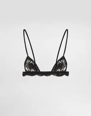 Dolce & Gabbana Micro Lace Bra Underwear - Black