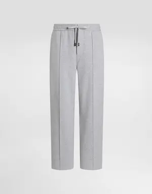 Dolce & Gabbana Melange Fleece Jogging Trousers Pants And Shorts Gray - Grey