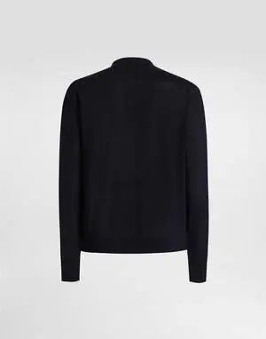 Dolce & Gabbana Cashmere Polo Shirt Sweaters And Cardigans - Blue