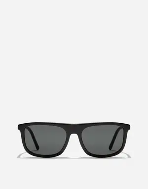 Dolce & Gabbana Acetate Rectangular Sunglasses - Black