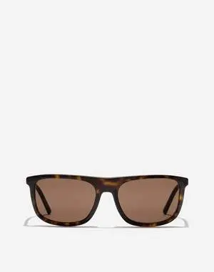 Dolce & Gabbana Acetate Rectangle Sunglasses - Brown