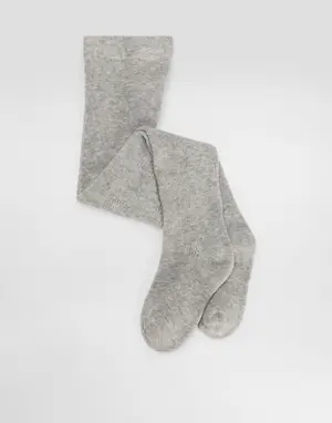 Dolce & Gabbana Perforated Tights With Dg Logo Accessories Gray - Grey