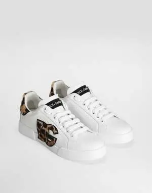 Dolce & Gabbana Portofino Light Strobel Leather Sneakers Sneakers