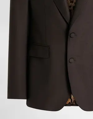 Dolce & Gabbana Single-breasted Sicilia Light Jacket In Light Wool Suits And Blazers