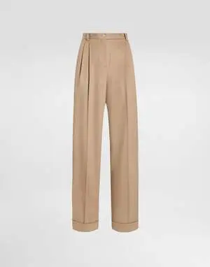 Dolce & Gabbana Cashmere Trousers Pants And Shorts - Brown