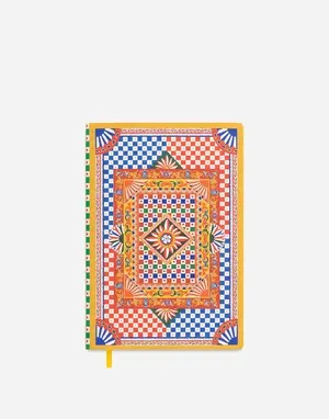 Dolce & Gabbana Medium Ruled Notebook Textile Cover Notebooks - Multicolor