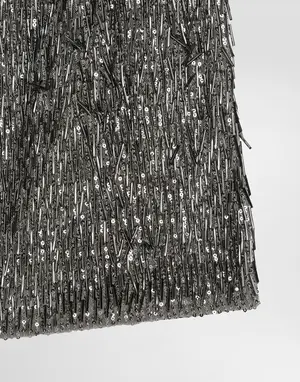 Dolce & Gabbana Dress With Embroidered Sequins Dresses