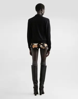 Dolce & Gabbana Vintage Rose Brocade Shorts - Print