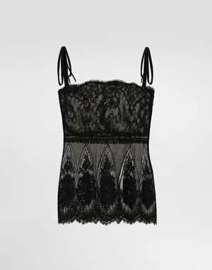 Dolce & Gabbana Lace Up Camis Tanks For Women