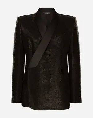 Dolce & Gabbana Sequined Double-breasted Sicilia-fit Tuxedo Jacket Suits And Blazers Sequins - Black