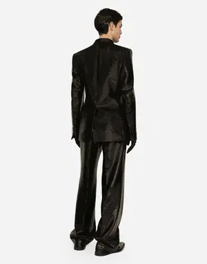 Dolce & Gabbana Sequined Double-breasted Sicilia-fit Tuxedo Jacket Suits And Blazers Sequins