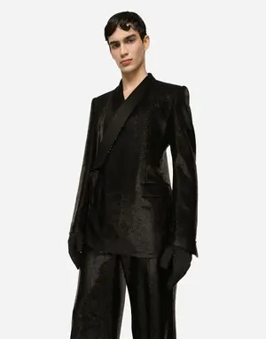 Dolce & Gabbana Sequined Double-breasted Sicilia-fit Tuxedo Jacket Suits And Blazers Sequins