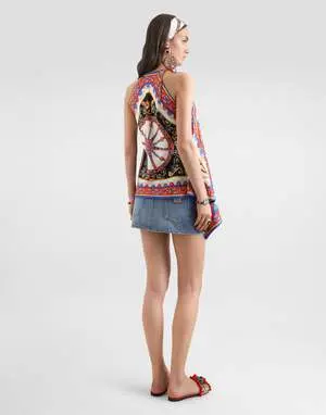Dolce & Gabbana Denim Miniskirt Denim And Jeans Multi-colored