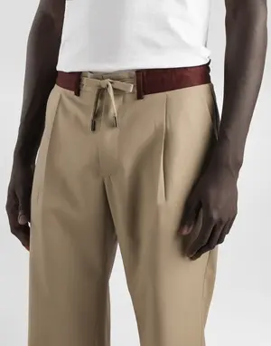 Dolce & Gabbana Wool Canvas Trousers Pants And Shorts