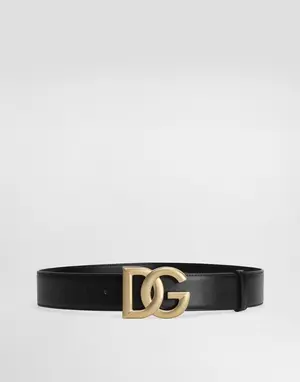 Dolce & Gabbana Cintura Logata Belts Leather - Black