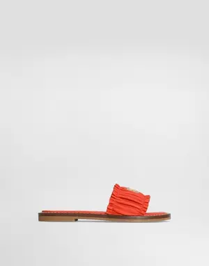 Dolce & Gabbana Ciabatta Flat Shoes Leather - Orange