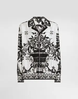 Dolce & Gabbana Majolica-print Twill Vanity Shirt Shirts - Multicolor